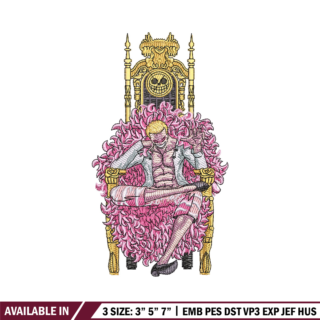 Doffy king embroidery design, One piece embroidery, Anime de | Inspire ...