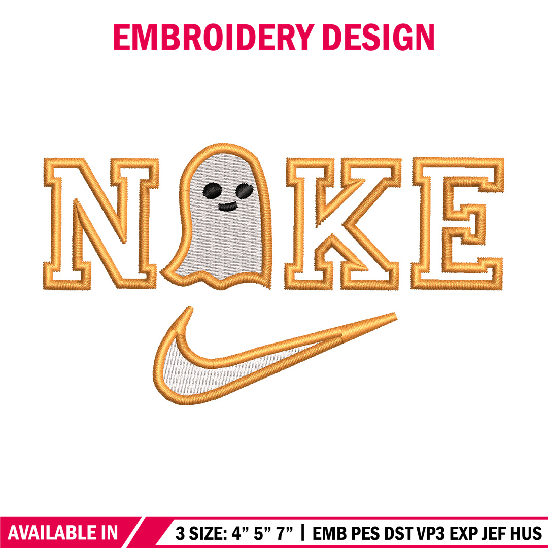 Nike x ghost horror embroidery design, Ghost embroidery, Nik | Inspire ...