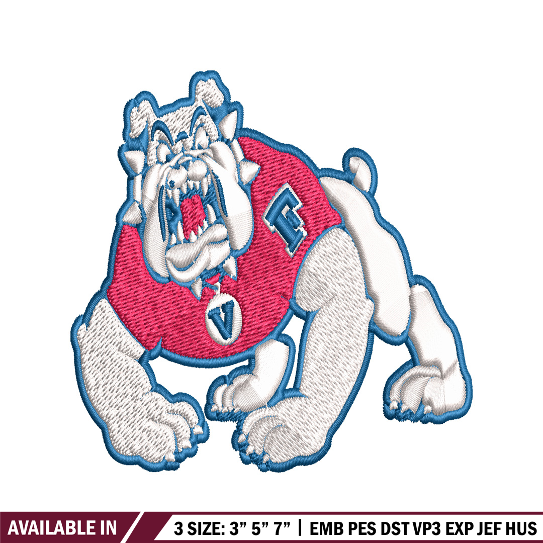 Fresno State Bulldogs embroidery design, Fresno State Bulldo | Inspire ...