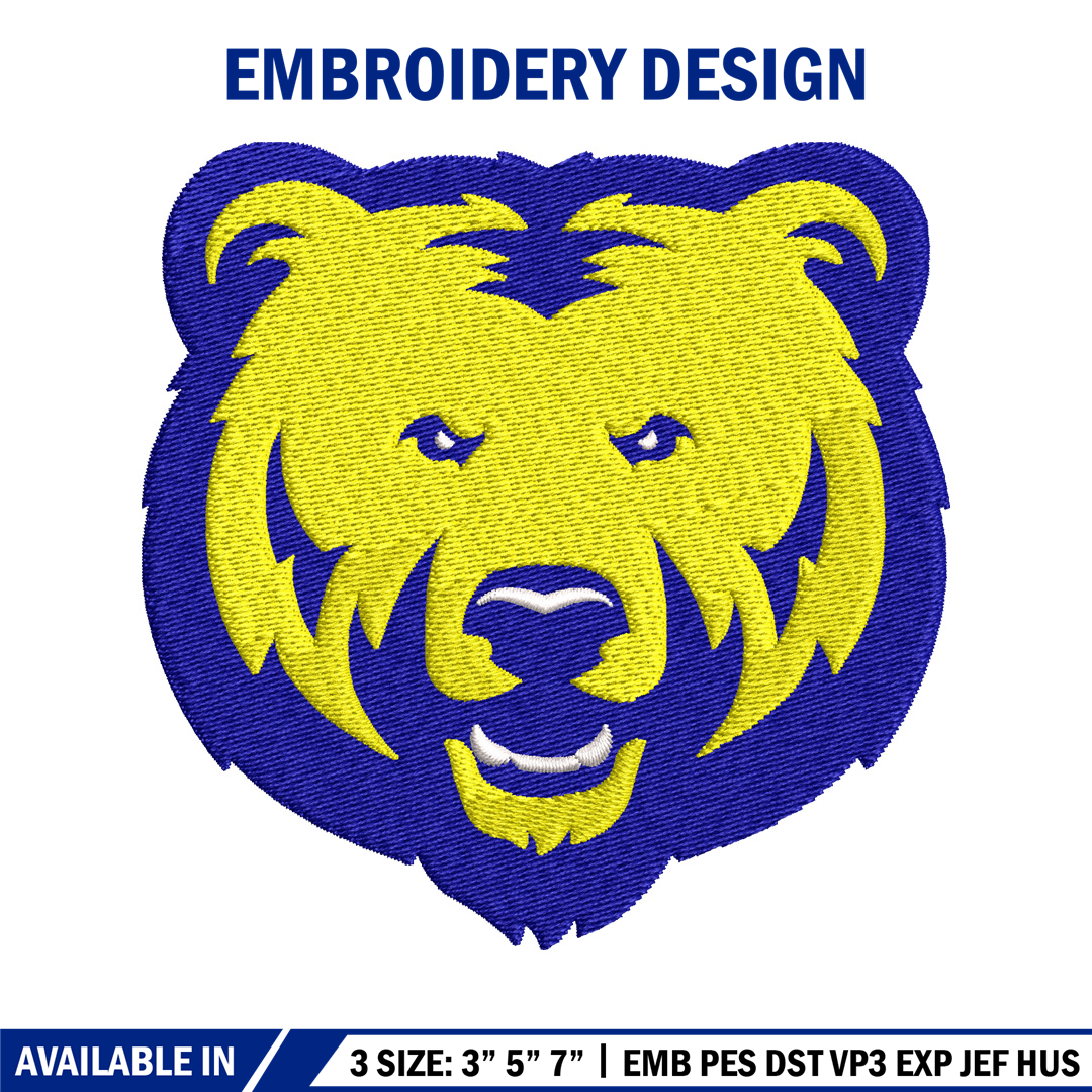 Northern Colorado Bears embroidery design, Northern Colorado | Inspire ...