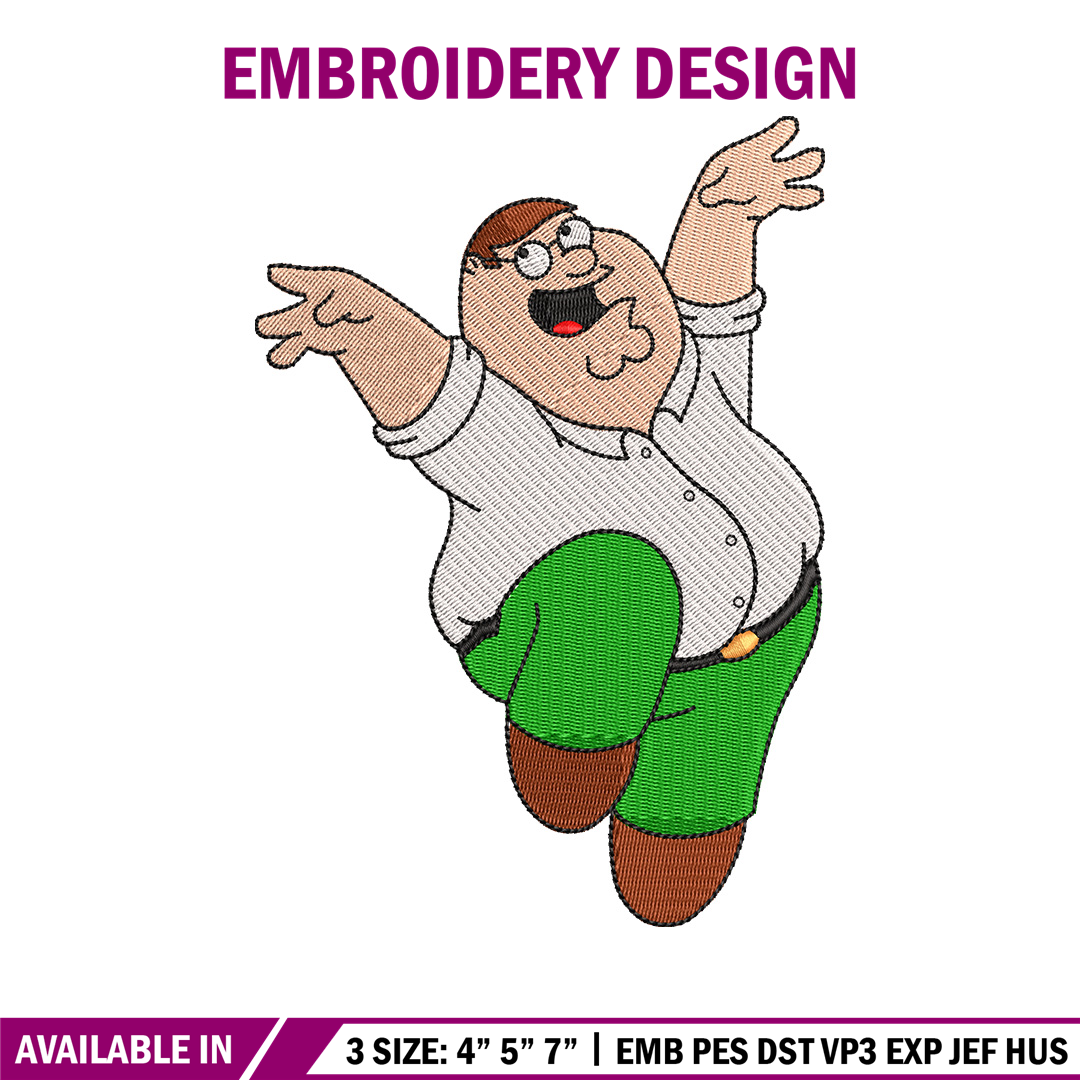 Peter funny embroidery design, Family guy embroidery, Embroi | Inspire ...