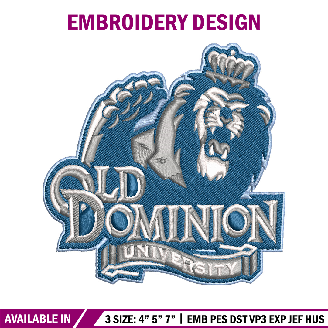 Old Dominion Monarchs embroidery design, Old Dominion Monarc | Inspire ...