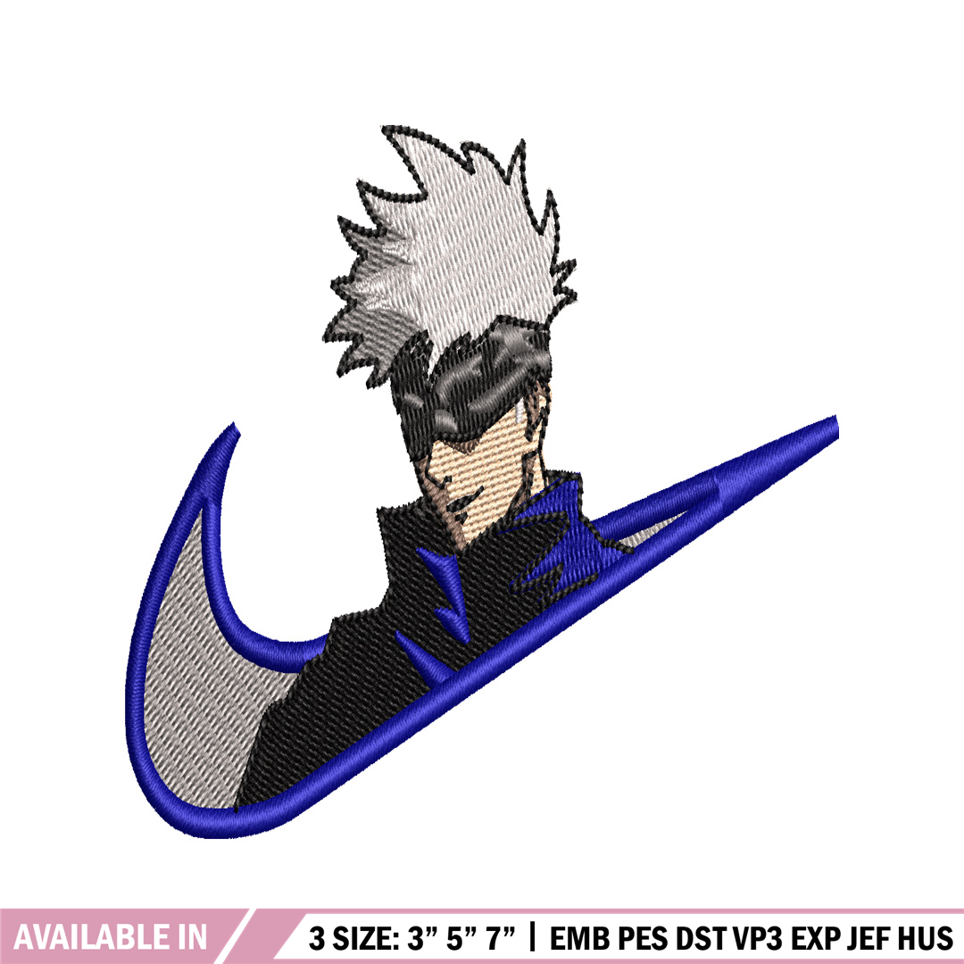 Gojo Satoru embroidery design, Jujutsu Kaisen embroidery, an | Inspire ...