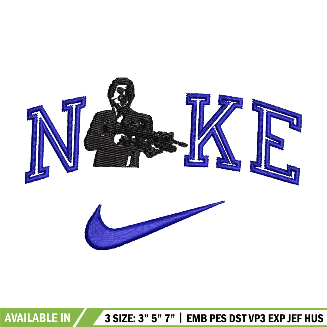 Gunman nike embroidery design, Nike embroidery, Embroidery f - Inspire ...