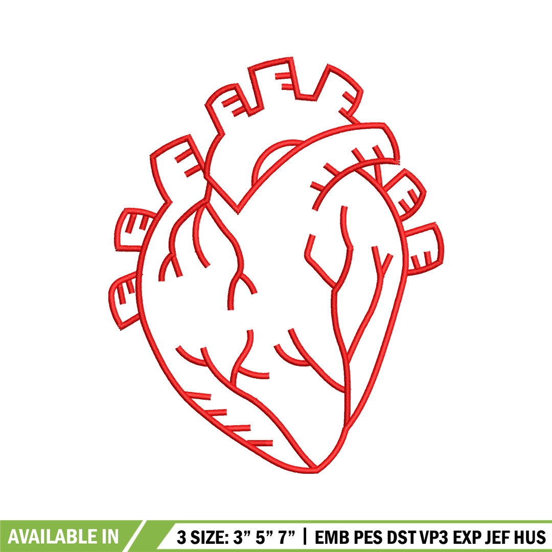 Heart real life embroidery design, Heart embroidery, Embroid - Inspire ...