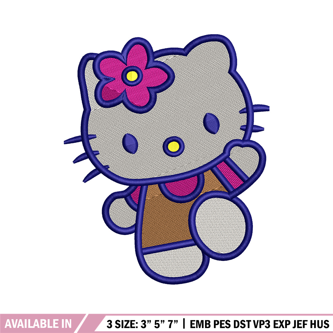 Hello kitty embroidery design, Kitty embroidery, Embroidery | Inspire ...