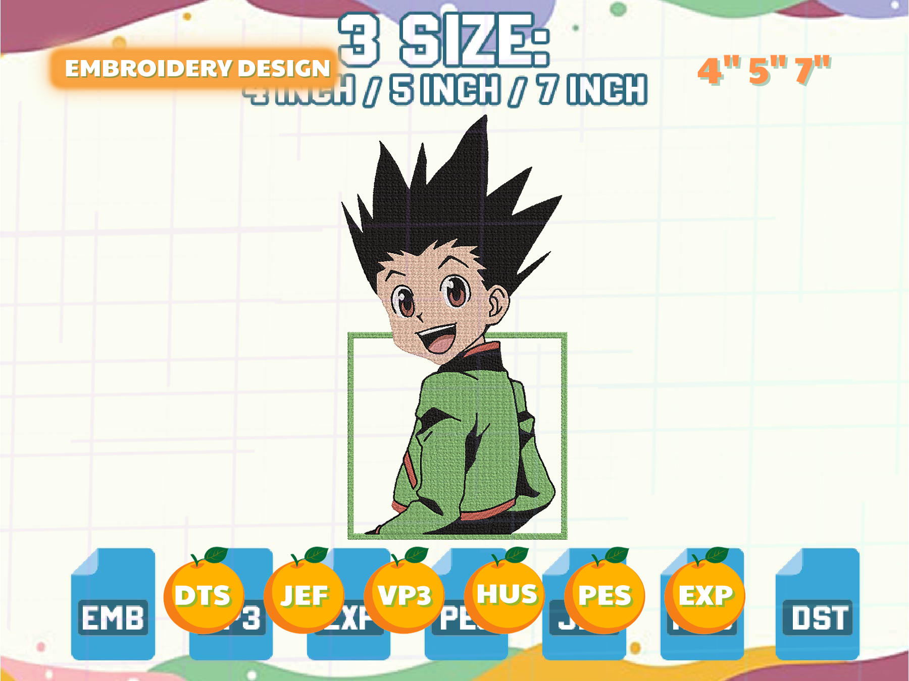 Thunder Hero Embroidery, Slayer Anime Embroidery FIles, Demo | Inspire ...