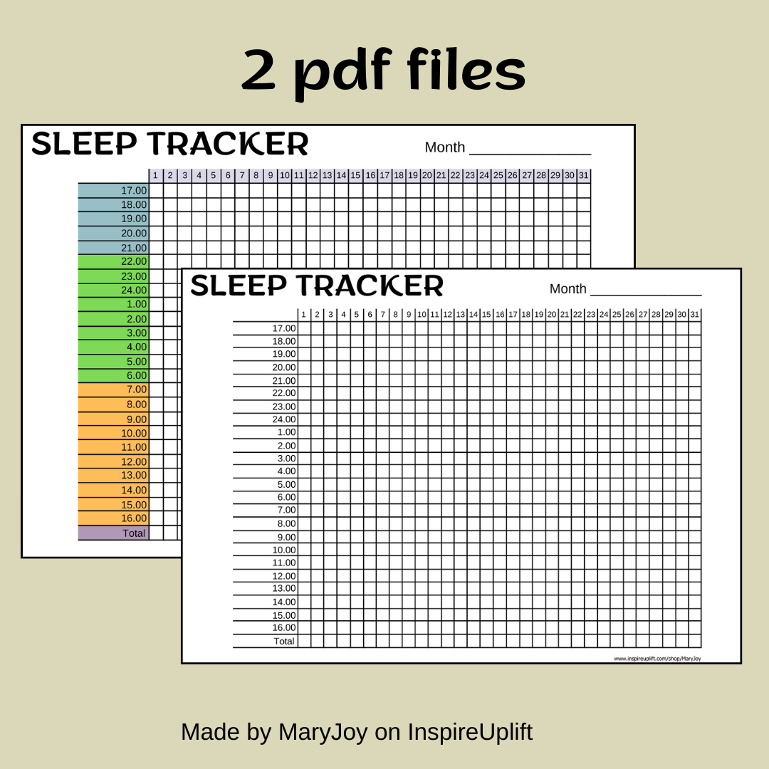 Simple Sleep Tracker - Inspire Uplift