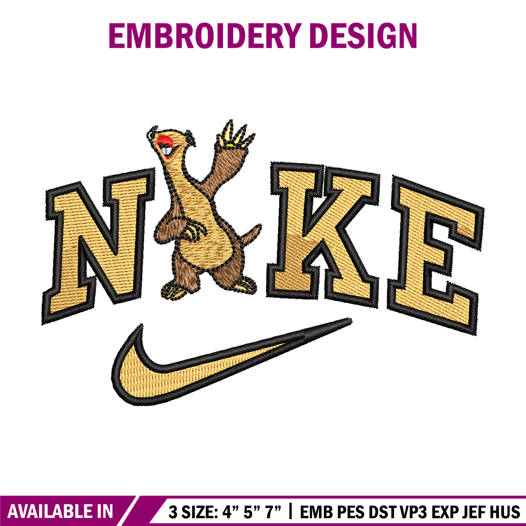 Sid x nike embroidery design, Ice age embroidery, Embroidery | Inspire ...