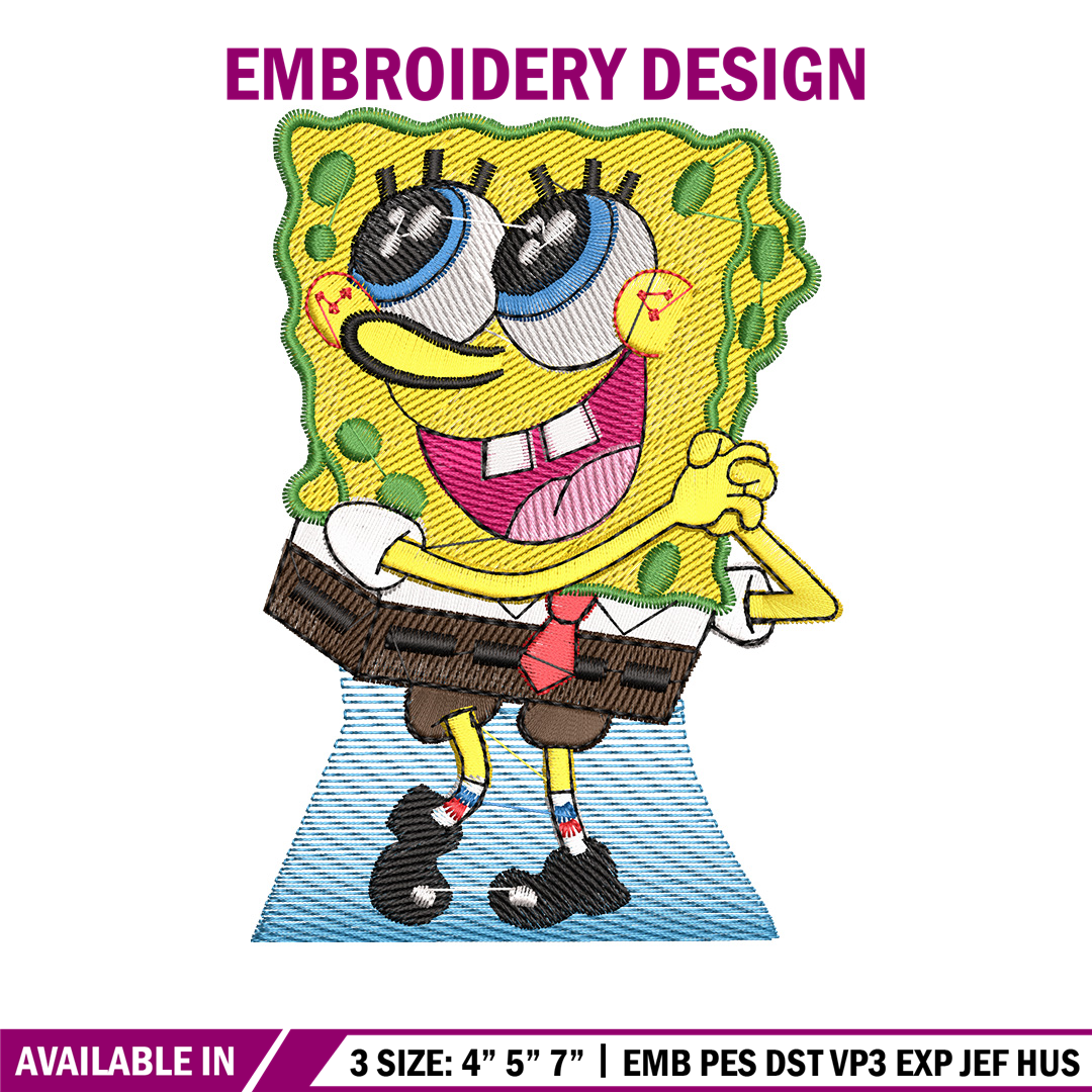 Spongebob embroidery design, Spongebob embroidery, Anime des | Inspire ...