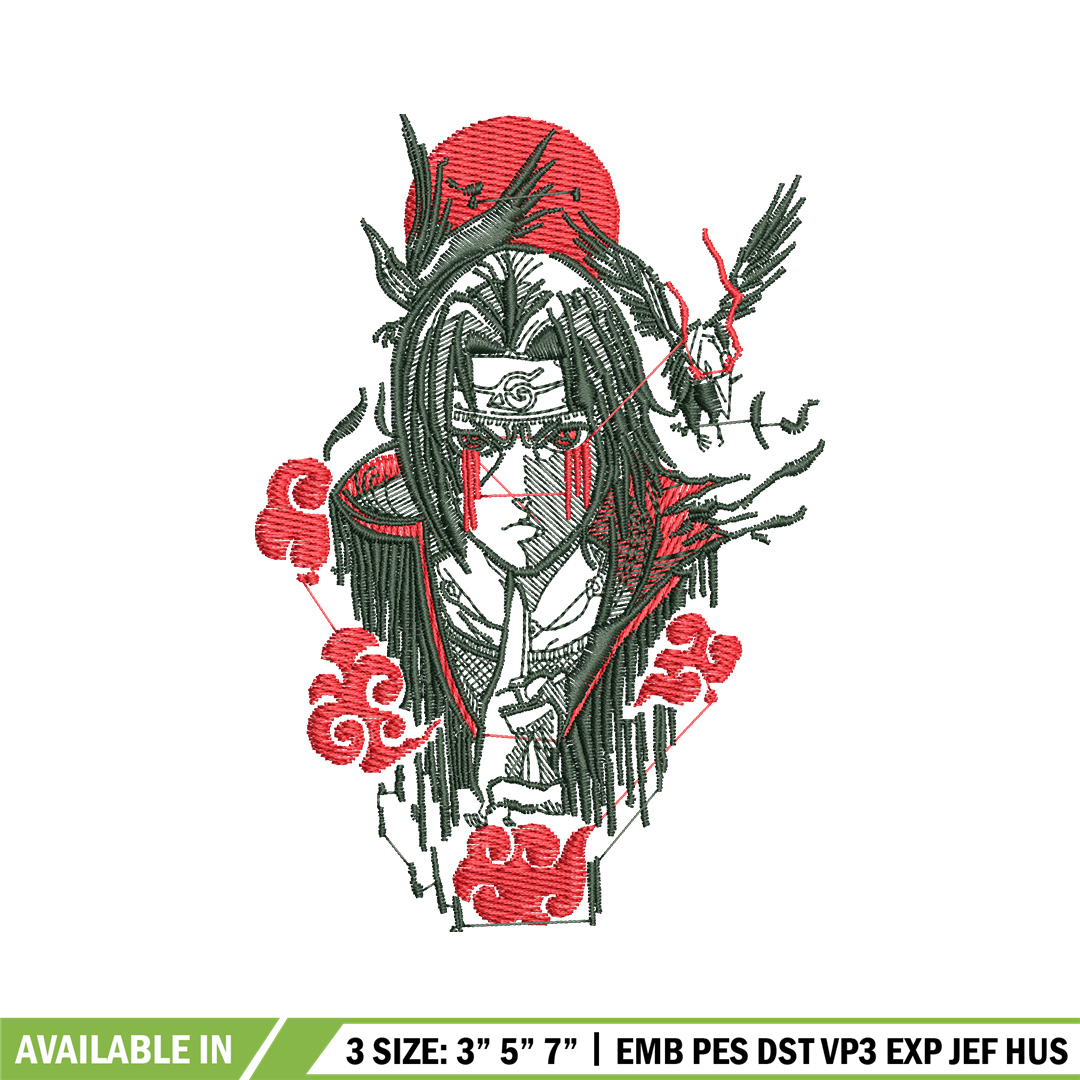 Itachi eagle embroidery design, Naruto embroidery, Anime des | Inspire ...