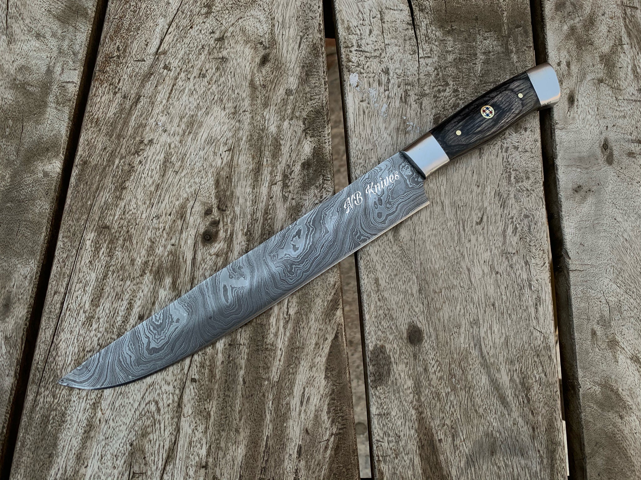 CUSTOM HANDMADE DAMASCUS STEEL CHEF KNIFE HANDLE HARDWOOD | Inspire Uplift