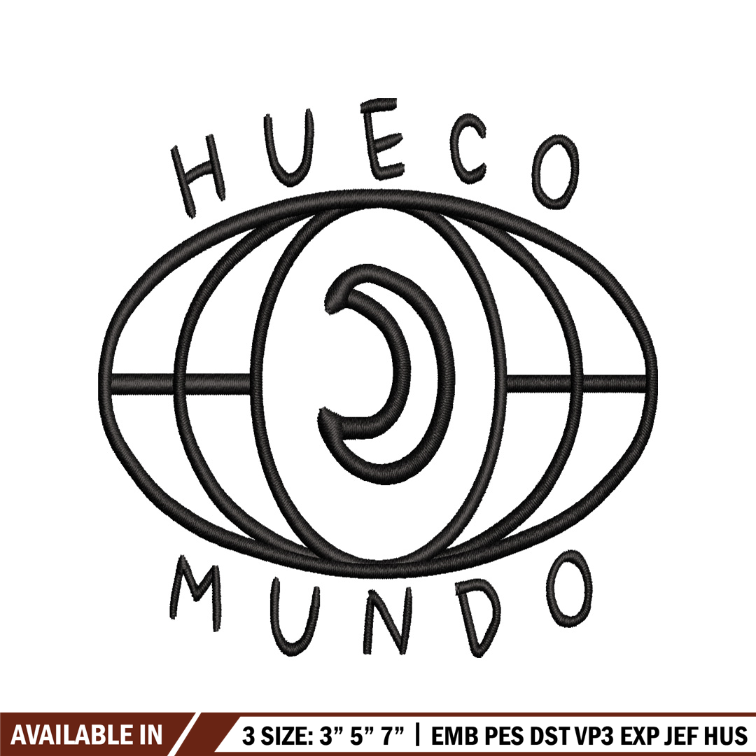 Hueco Mundo embroidery design, Hueco Mundo embroidery, logo | Inspire ...