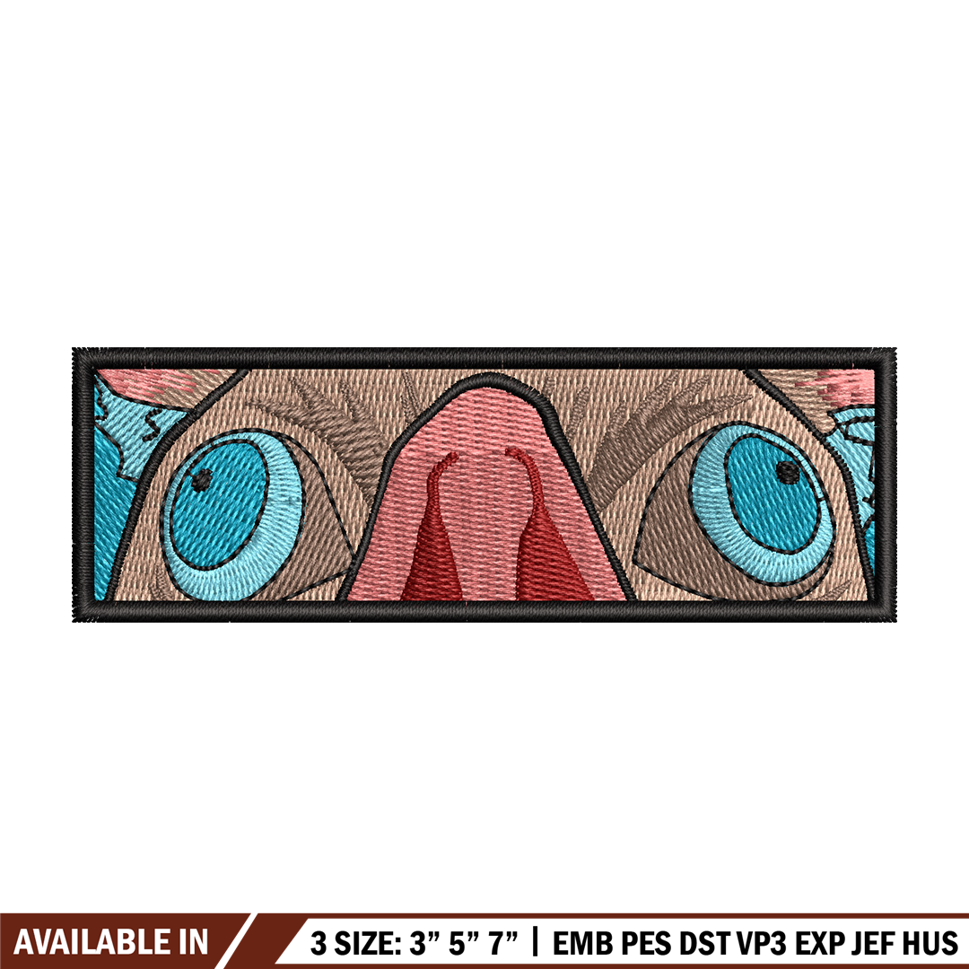 Inosuke mask embroidery design, Inosuke embroidery, Anime de | Inspire ...