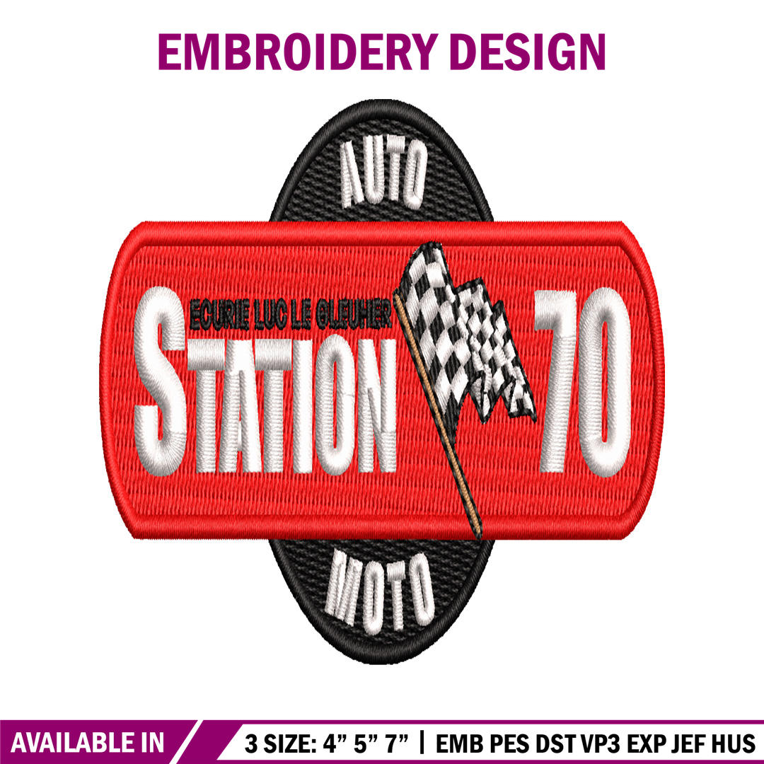 Station 70 embroidery design, Station 70 embroidery, embroid | Inspire ...