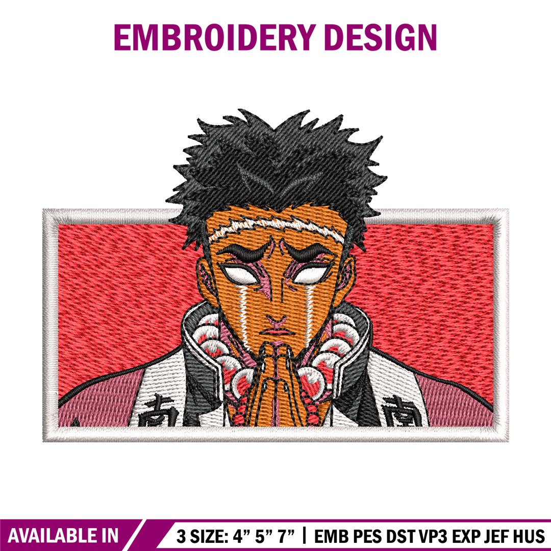 Stone hashira embroidery design, Gyomei embroidery, Anime de | Inspire ...