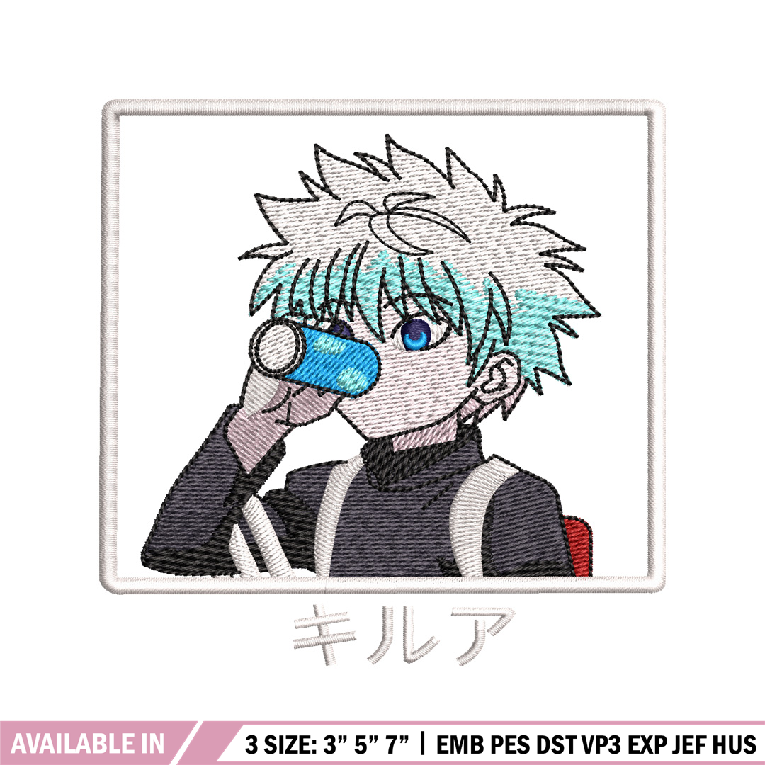 Killua embroidery design, hunter x hunter embroidery, anime | Inspire ...