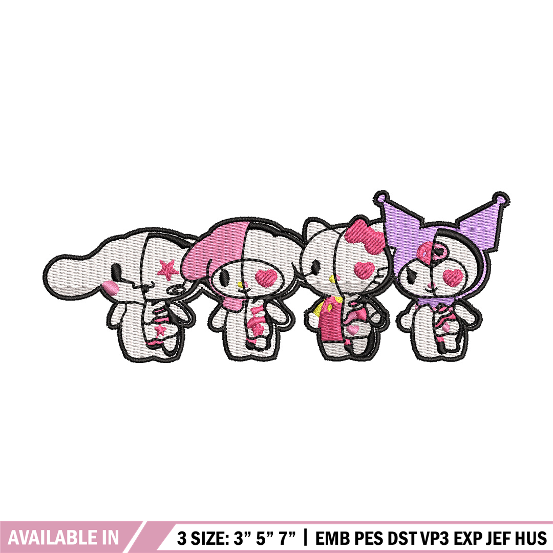 Kuromi chibi cute embroidery design, Kuromi embroidery, Anim - Inspire ...