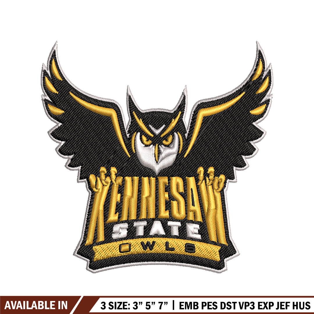 Kennesaw State Owls embroidery design, Kennesaw State Owls e - Inspire ...