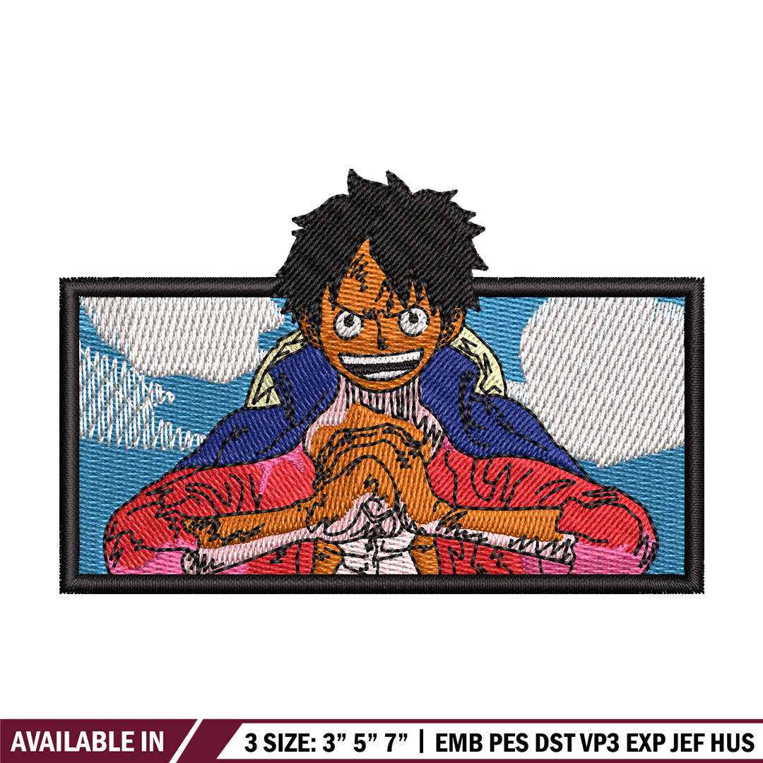 Luffy box embroidery design, One piece embroidery, Anime des | Inspire ...