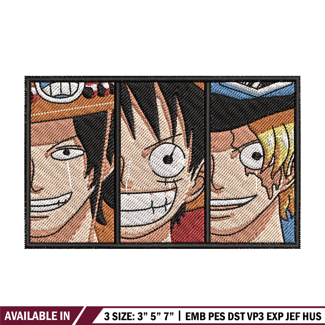Luffy Brother embroidery design, One piece embroidery, Anime | Inspire ...