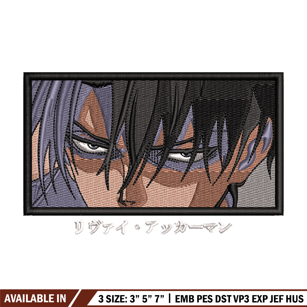 Levi eyes box embroidery design, Aot embroidery, Anime desig | Inspire ...