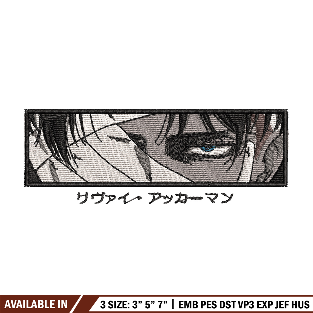 Levi eyes embroidery design, Aot embroidery, Anime design, E | Inspire ...