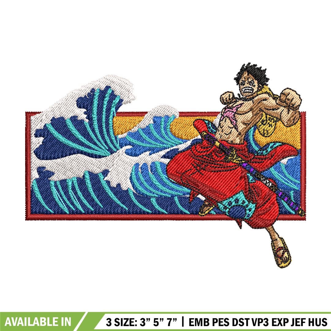 Luffy embroidery design, One piece embroidery, Anime design, - Inspire ...