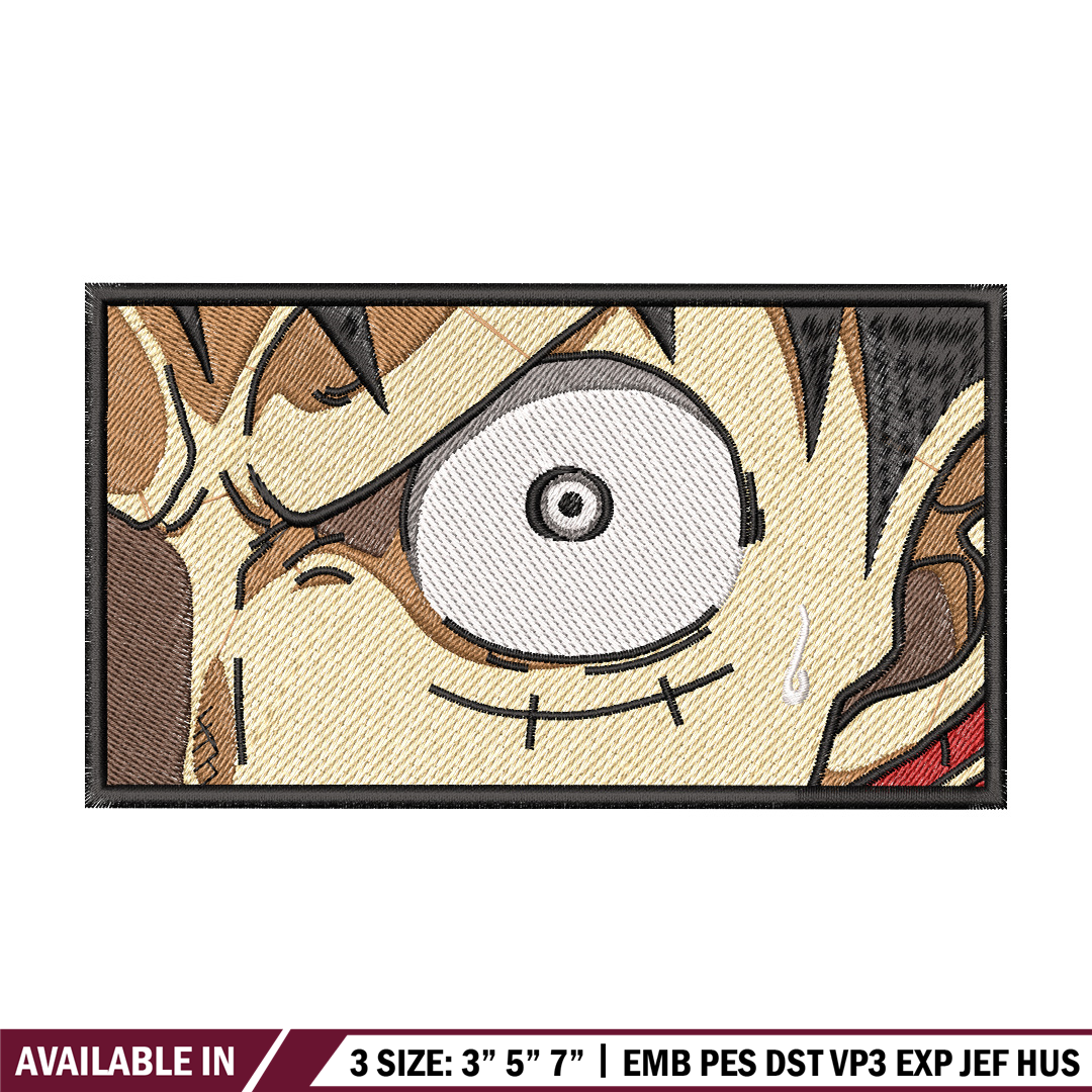 Luffy eyes embroidery design, One piece embroidery, Anime de | Inspire ...
