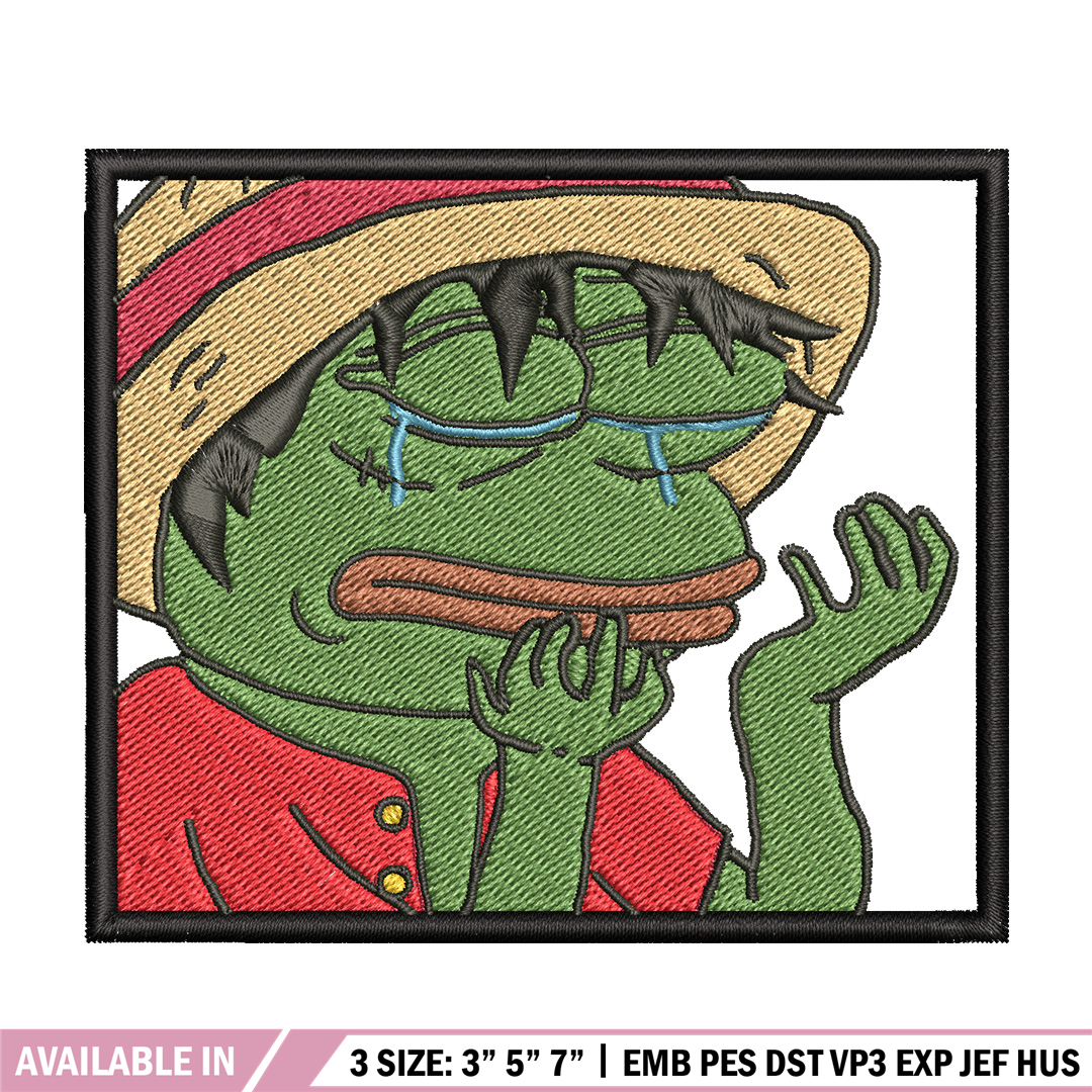 Luffy meme embroidery design, One piece embroidery, Anime de - Inspire ...