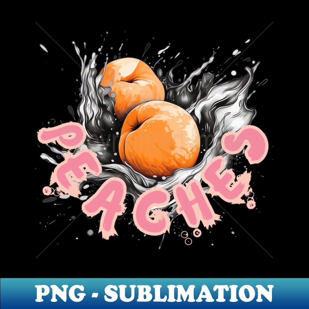 Peaches - Vibrant Sublimation Design - Download and Dive int | Inspire ...