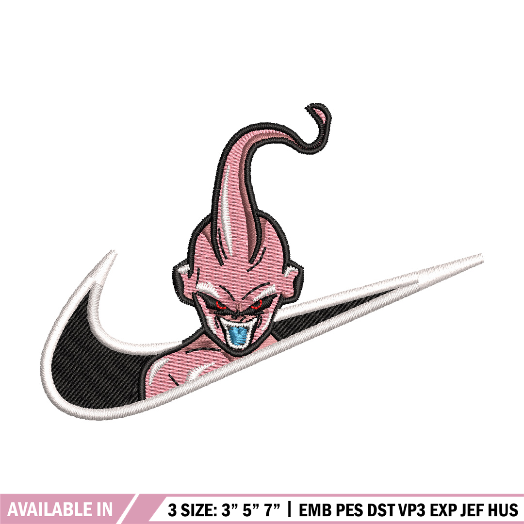 Majin buu embroidery design, Dragonball embroidery, Nike des | Inspire ...