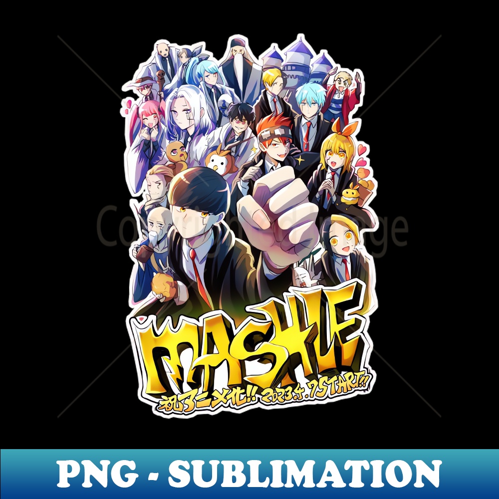 Mashle - Powerful Wizard - High-Resolution Sublimation Desig - Inspire ...