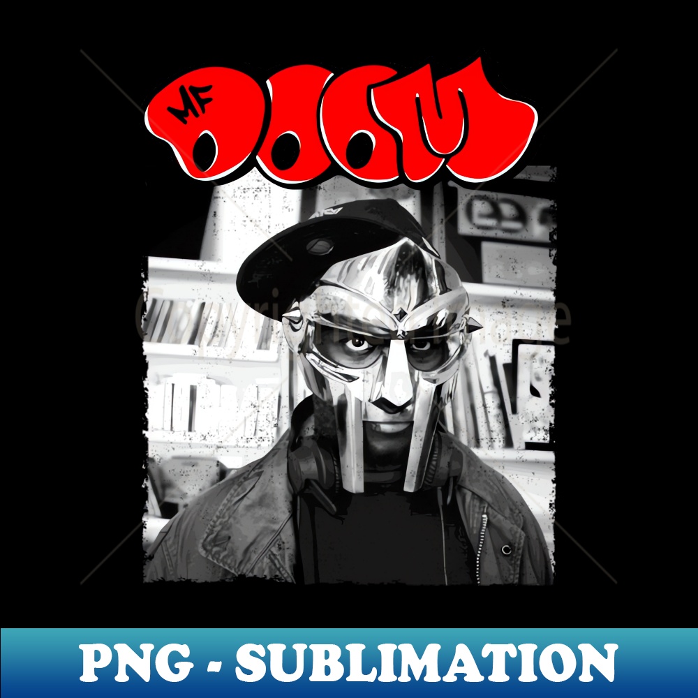 MF Doom - Sublimation PNG Digital Download - Exclusive Artwo - Inspire Uplift