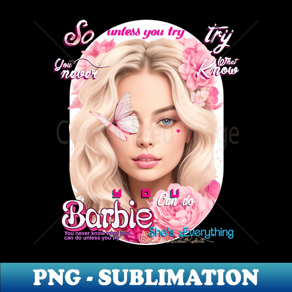 Barbie PNG Transparent Digital Download File - High-Quality - Inspire ...