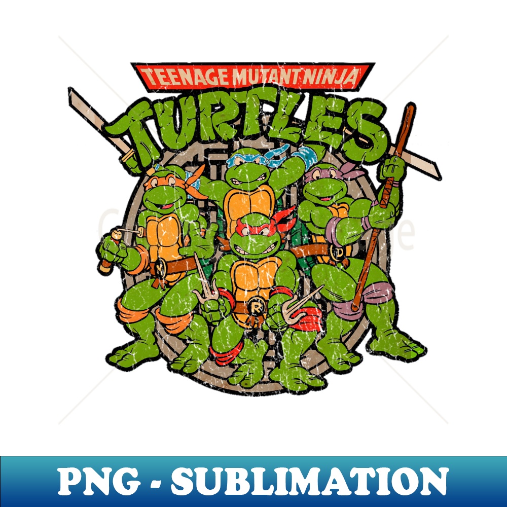 Ninja Turtles Vintage - High-Quality Sublimation PNG Digital | Inspire ...