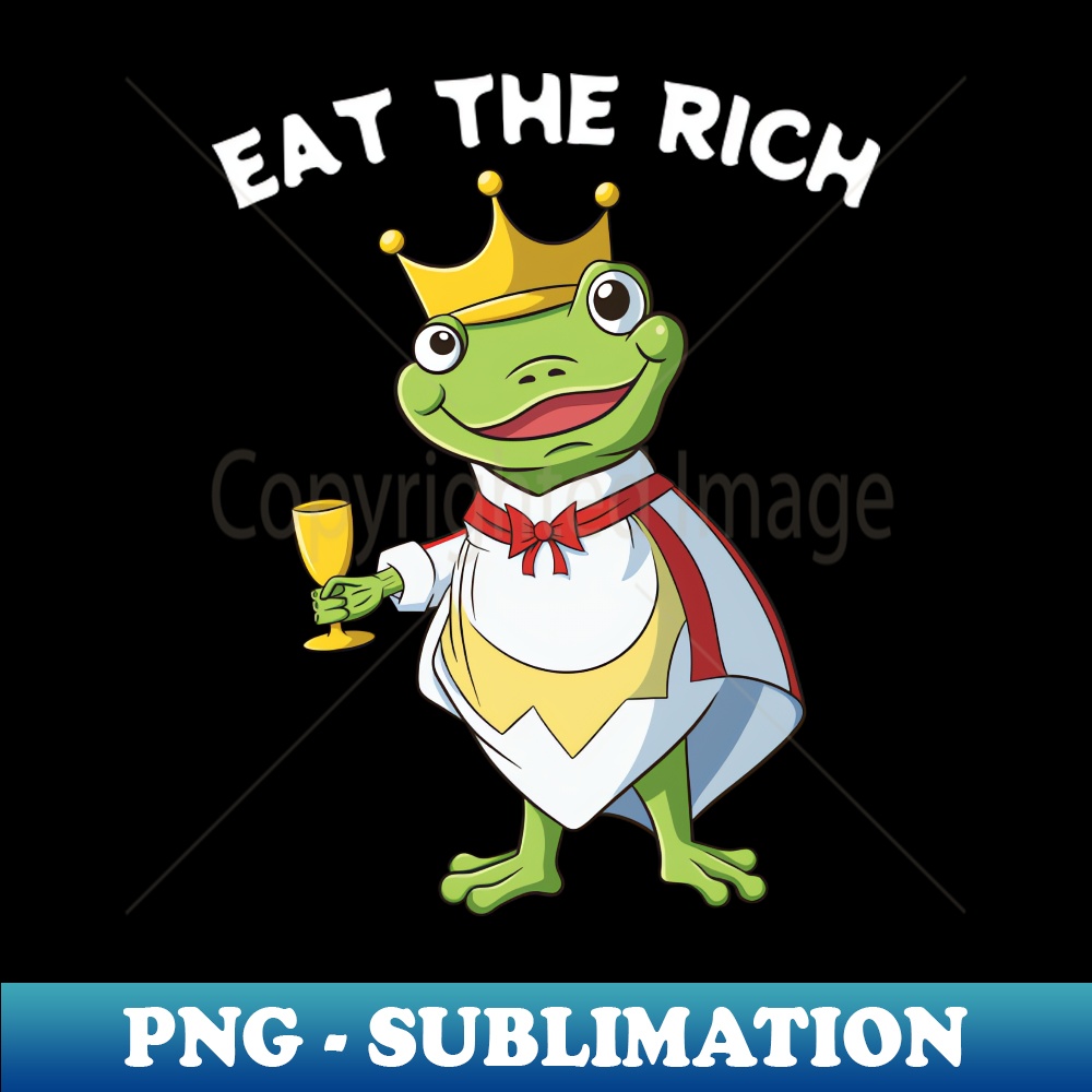 Eat The Rich Frog - Bold and Expressive PNG Digital Download | Inspire ...