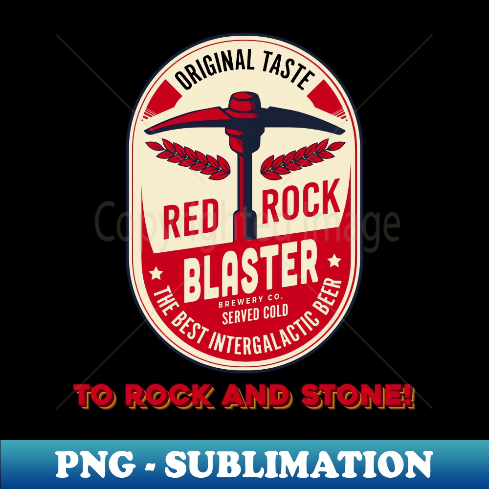 Red Rock Blaster - Sublimation PNG Transparent Digital Downl | Inspire ...