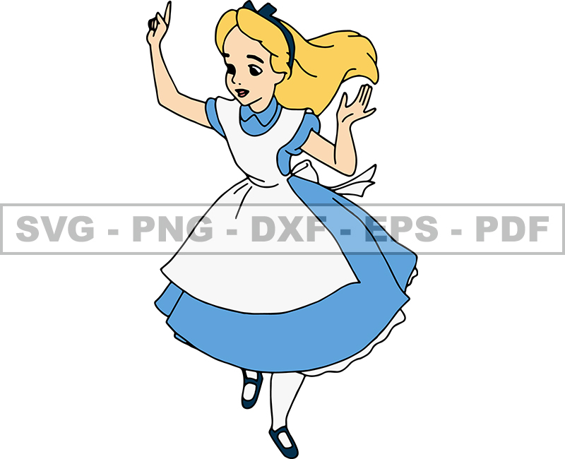 Alice in Wonderland Svg, Alice Svg, Cartoon Customs SVG, EPS | Inspire ...