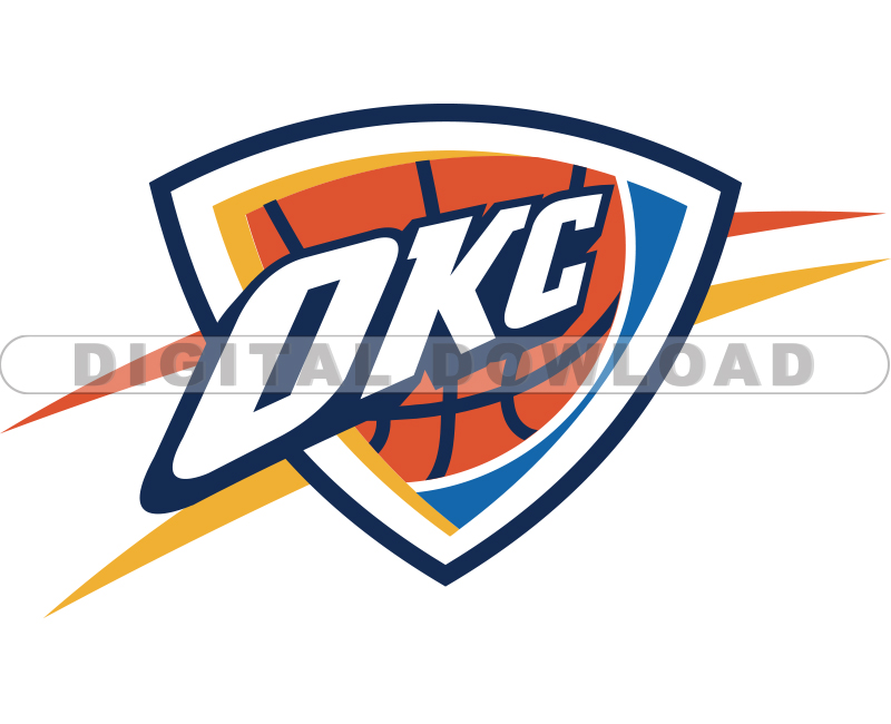 Oklahoma City Thunder NBA Logo Svg, Basketball Design, Tshir | Inspire ...