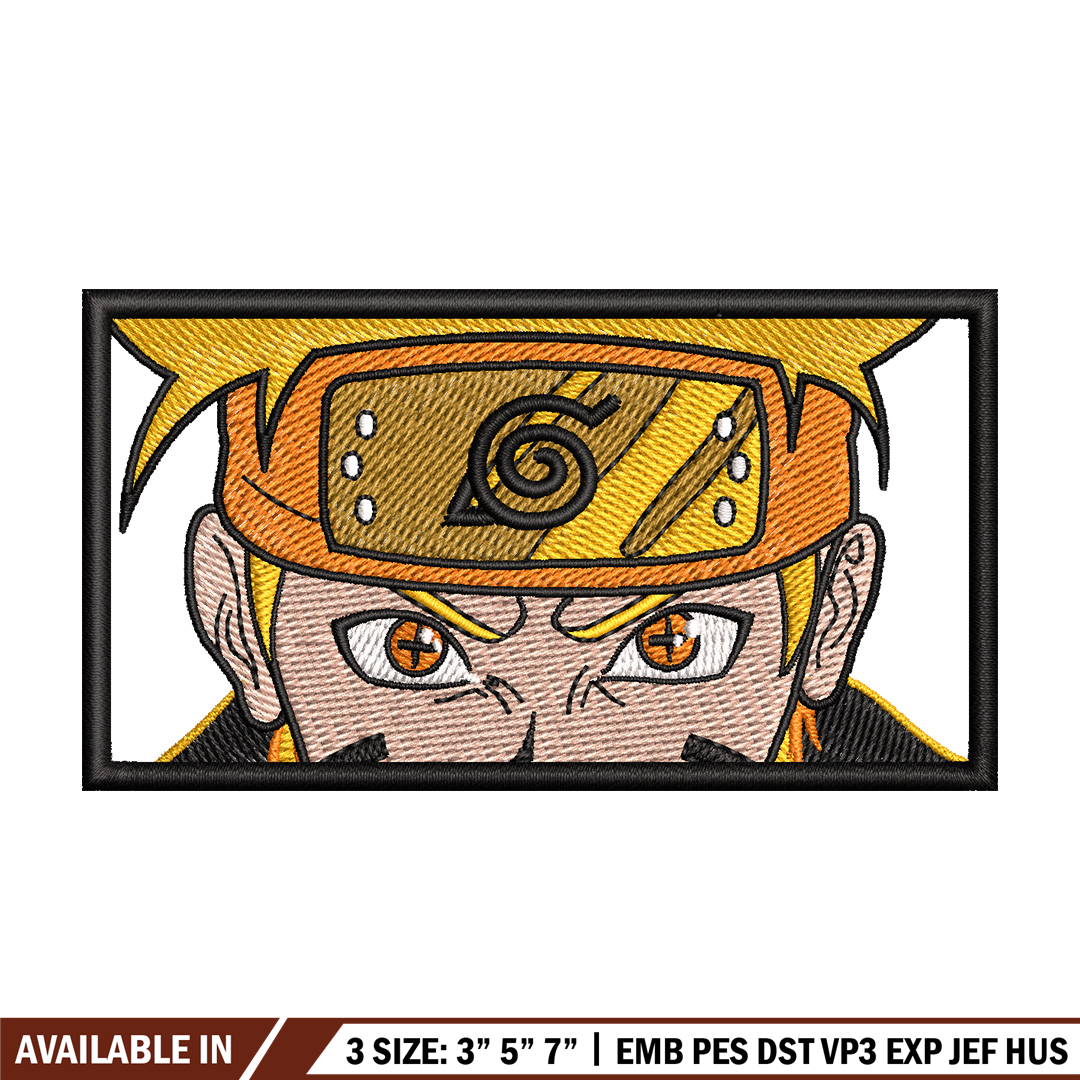 Naruto eyes embroidery design, Naruto embroidery, Anime desi | Inspire ...