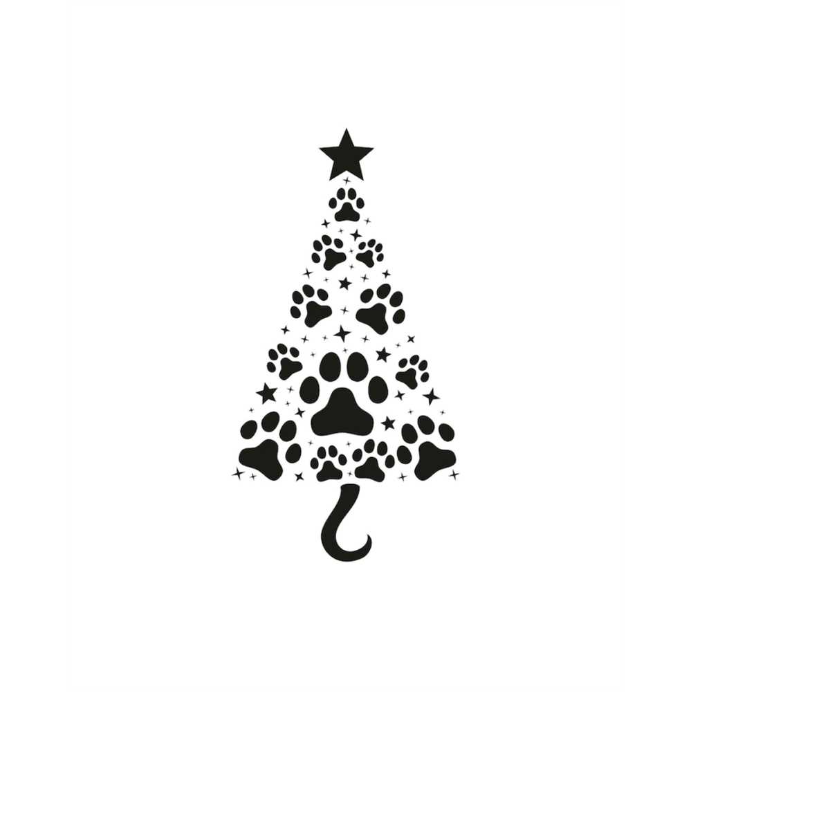 Christmas Tree Svg Dog Paws, Christmas Svg, Christmas Tree S - Inspire ...