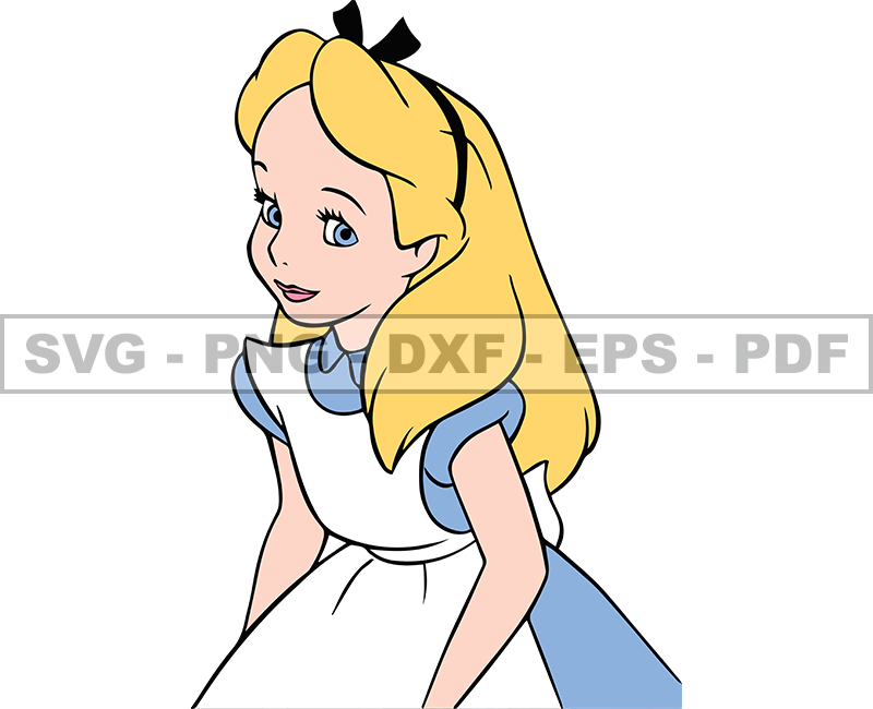 Alice in Wonderland Svg, Alice Svg, Cartoon Customs SVG, EPS | Inspire ...