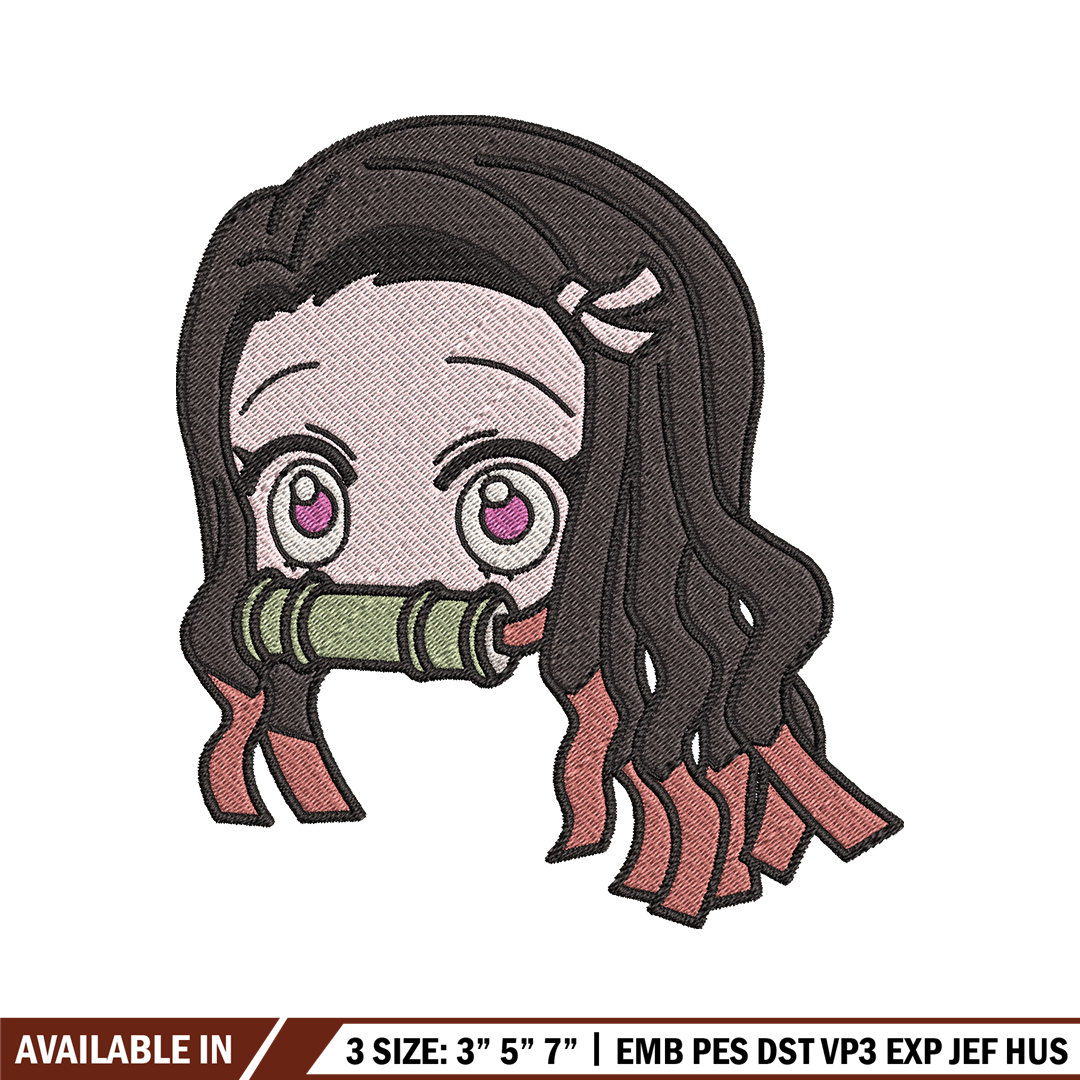 Nezuko head embroidery design, Nezuko embroidery, Embroidery | Inspire ...
