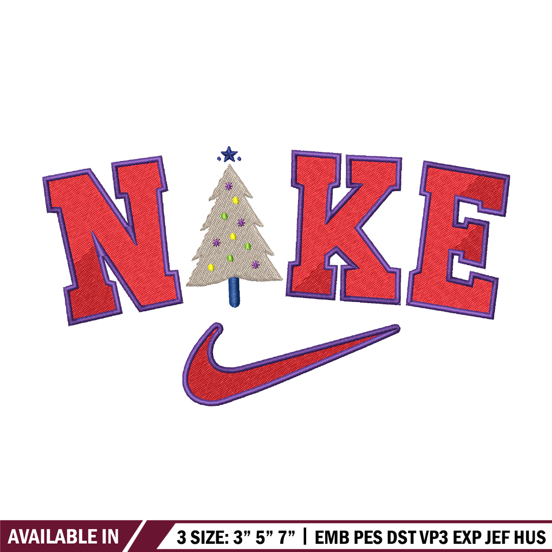 Nike christmas embroidery design, Logo embroidery, Nike desi | Inspire ...