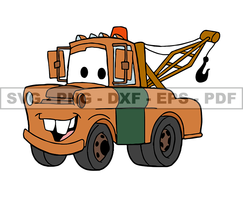 Disney Pixar's Cars png, Cartoon Customs SVG, EPS, PNG, DXF - Inspire ...