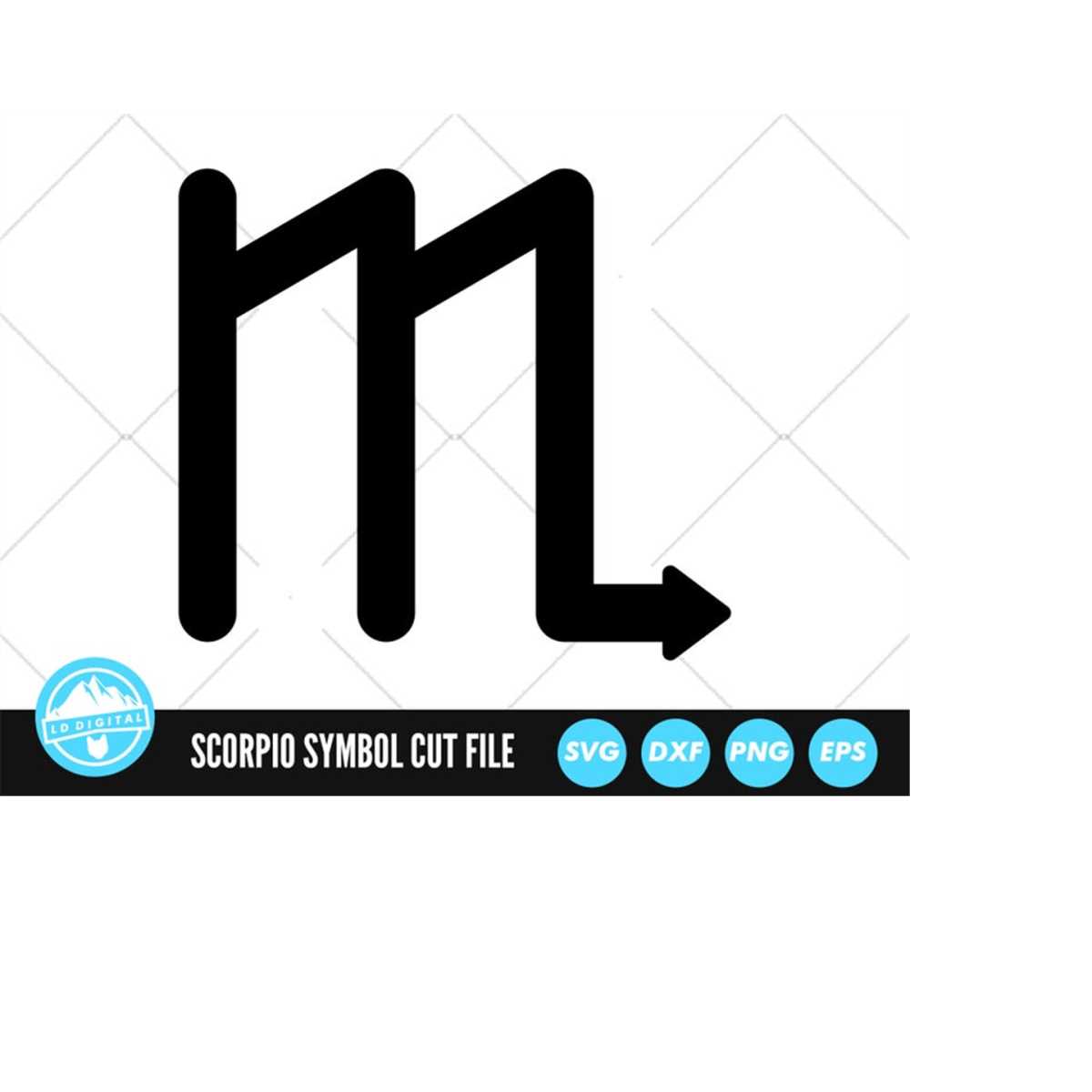 Scorpio Zodiac Symbol SVG Files | Zodiac Symbol Cut Files | - Inspire ...