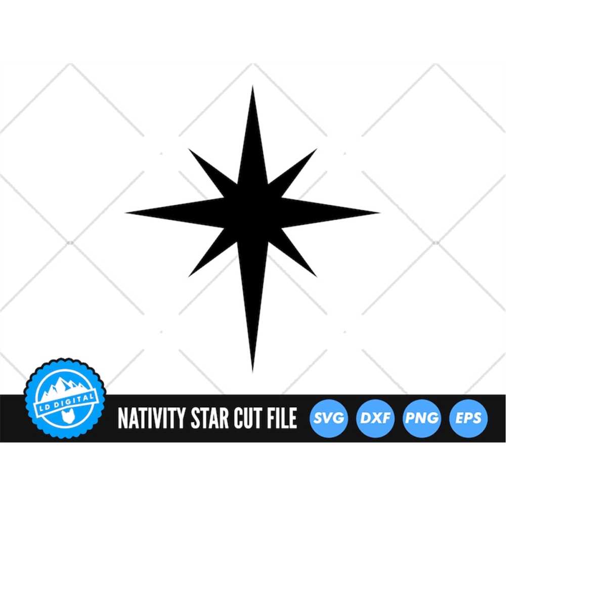 Christmas Star SVG Files | Christmas Star Cut Files | Christ - Inspire ...