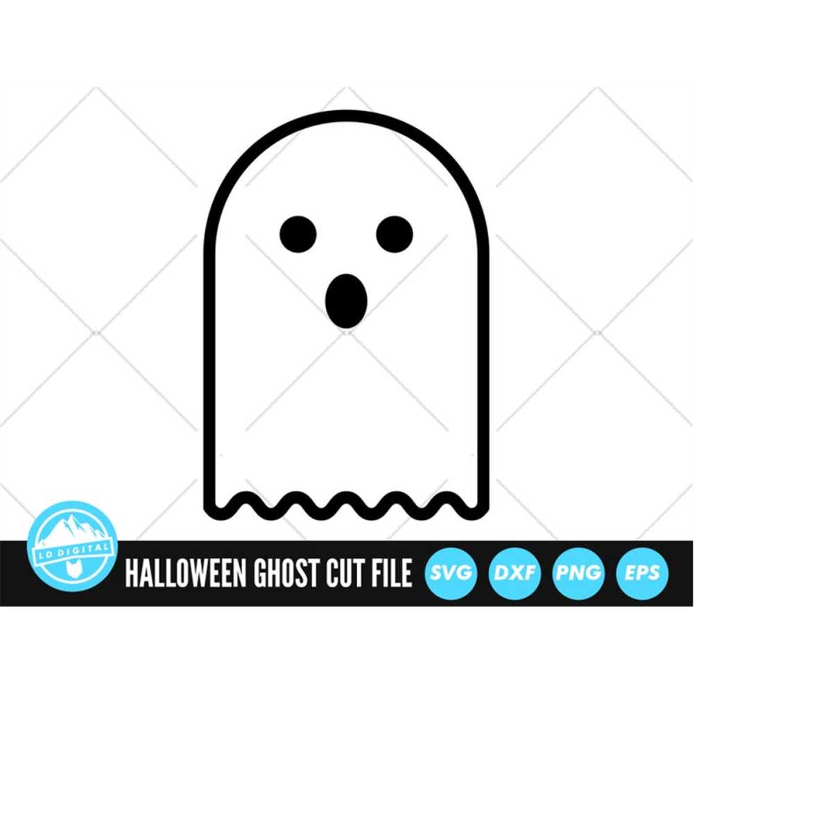 Ghost SVG Files | Halloween SVG Cut Files | Ghost Silhouette - Inspire ...