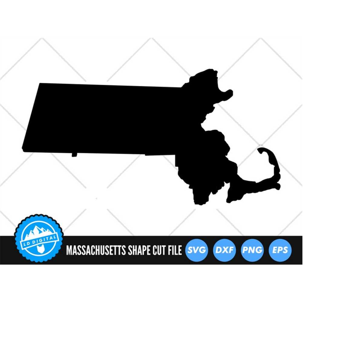 Massachusetts State SVG Files | Massachusetts Cut Files | Un - Inspire ...